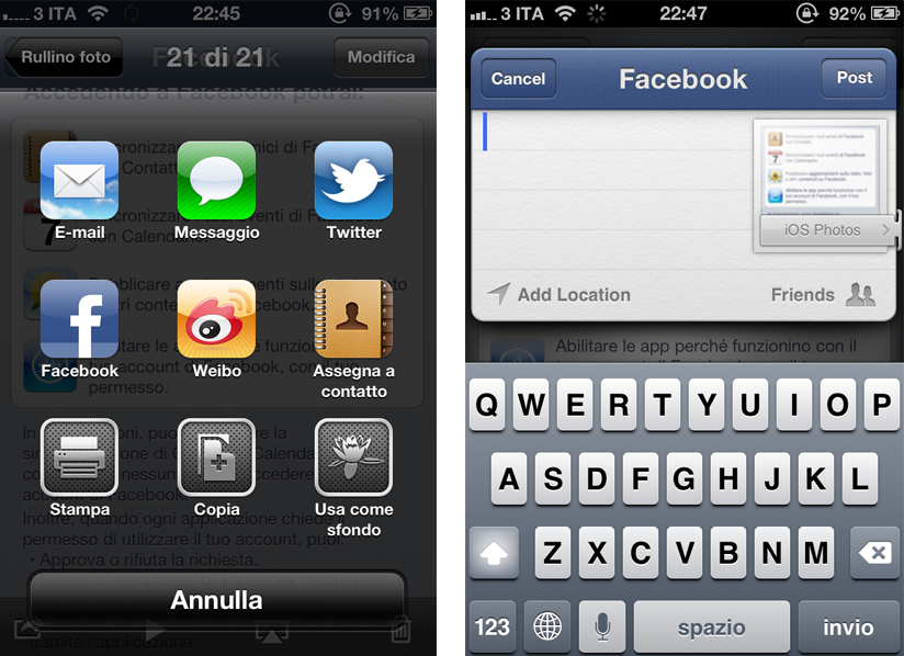 iOS 6 - Facebook: scopriamo come funziona l'integrazione del noto ...