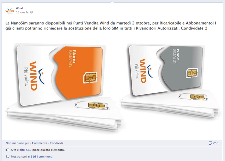 Wind conferma la disponibilità delle Nano SIM a partire dal 2 Ottobre! | iSpazio