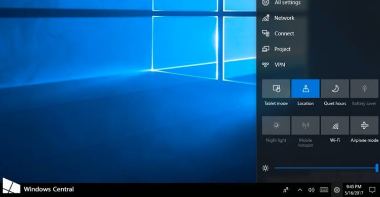 Microsoft copia il Centro di Controllo di iOS per aggiungerlo a Windows ...