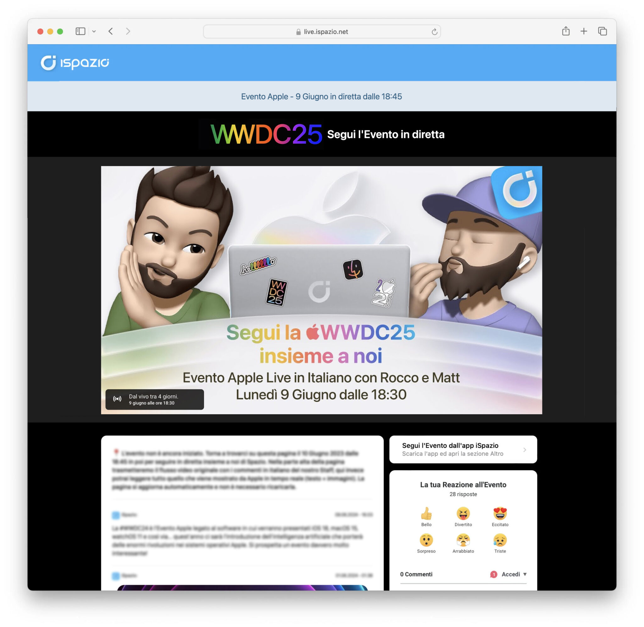 WWDC25: Segui l’Evento Apple in diretta su iSpazio – Cambia tutto con ...